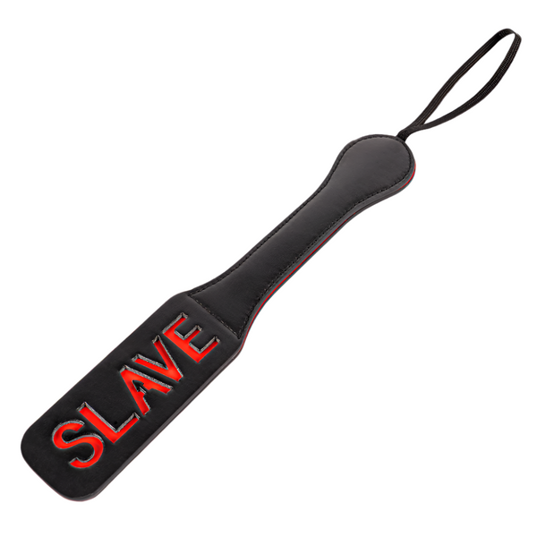 Sexyland Faux Leather Slave Imprint Spanking Paddle | BDSM Toys