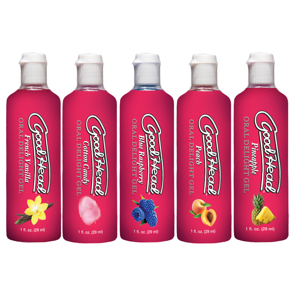 GoodHead Oral Delight Flavoured Gel 5-Pack w/ French Vanilla | Sexyland