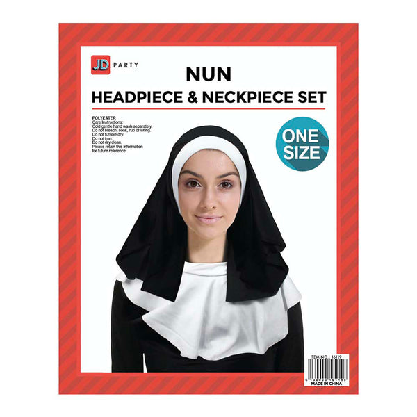 Nun Headpiece & Neckpiece Habit 2-Piece Adult Costume Set | Sexyland