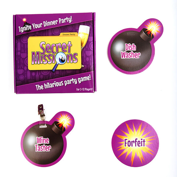 Secret Missions Dinner Party Game | Fun Adult Entertainment | Sexyland